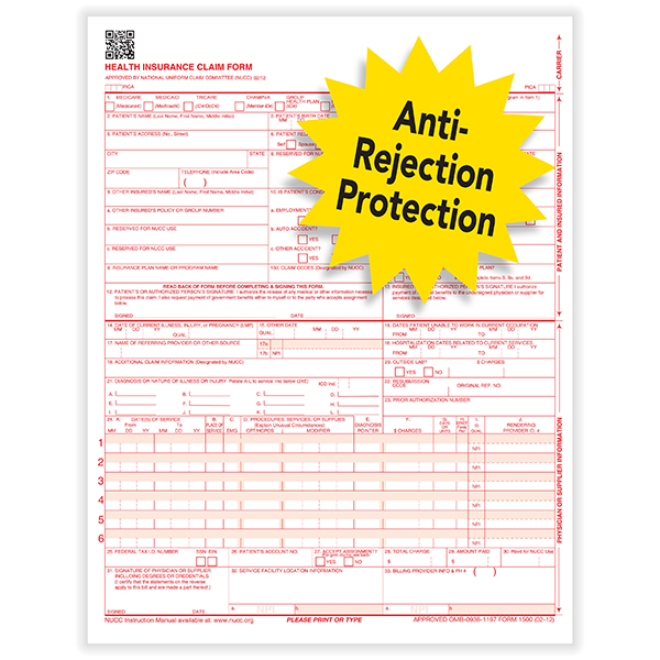 ComplyRightDealer | CMS-1500 Claim Forms, Laser, Box of 2,500